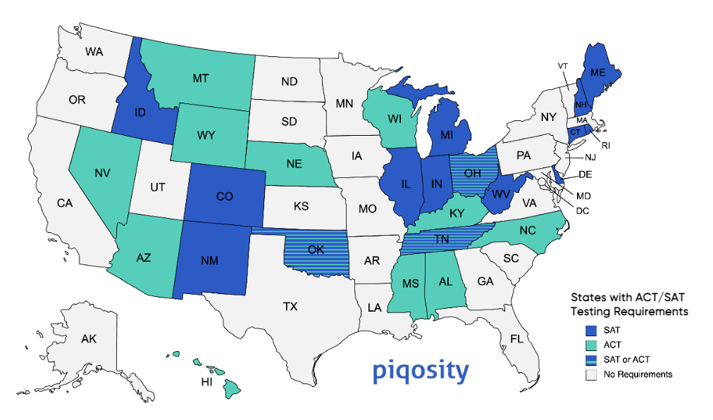 ACT SAT Graduation Requirements By State Piqosity ACT SAT Graduation Requirements By State Piqosity