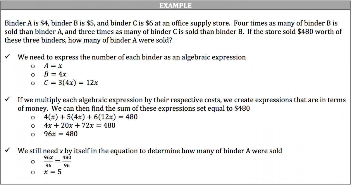 ISEE Review - Balancing Algebraic Equations - Piqosity - Adaptive ...