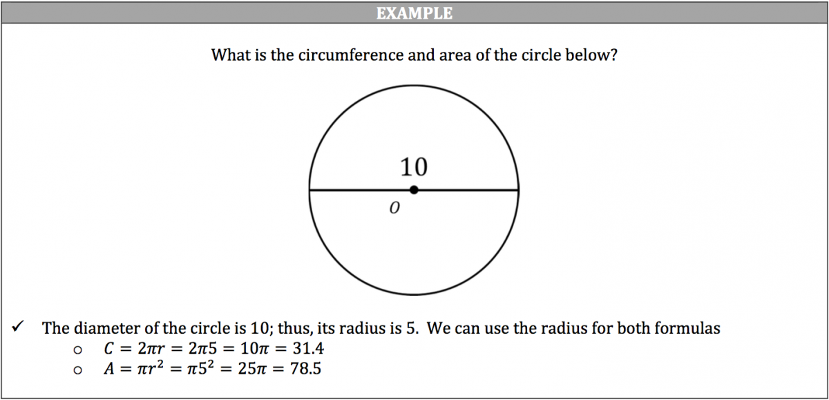 ISEE Math Review - Circles - Piqosity