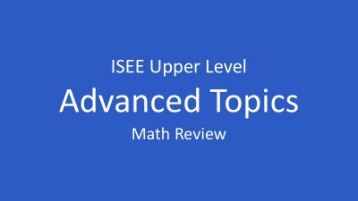 isee-advanced-math - Piqosity - Adaptive Learning & Student Management App