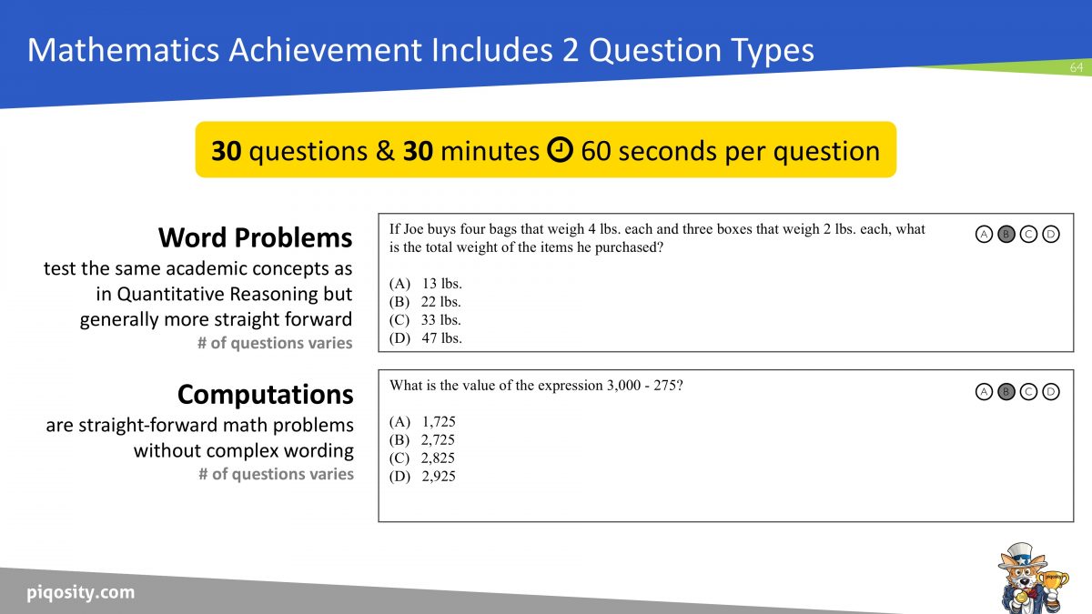 ISEE Lower Level Overview - Piqosity Adaptive ISEE Practice Tests