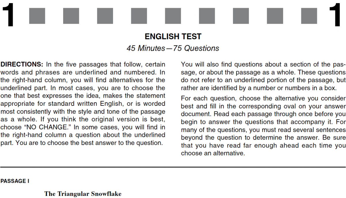 Answer Explanations to the Previously Released 2015-18 ACT English Test ...