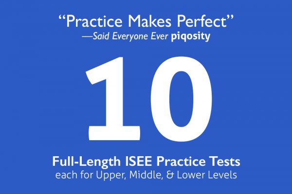 ISEE Practice Tests - 10 Each for ISEE Upper, Middle, and Lower Levels