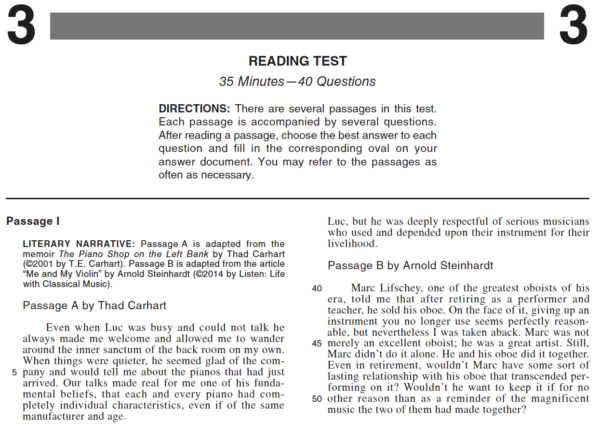 Answer Explanations for the 2021-22 ACT Reading Test | Piqosity