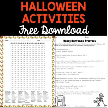 FREE Halloween Reading Activities & English Activities | Piqosity