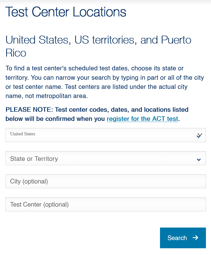 act test center locator - Piqosity - Adaptive Learning & Student ...