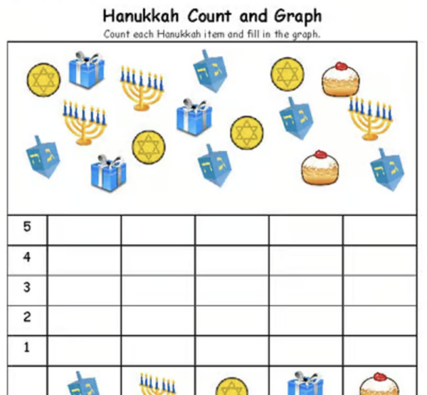 Free Hanukkah Activities for English and Math Teachers