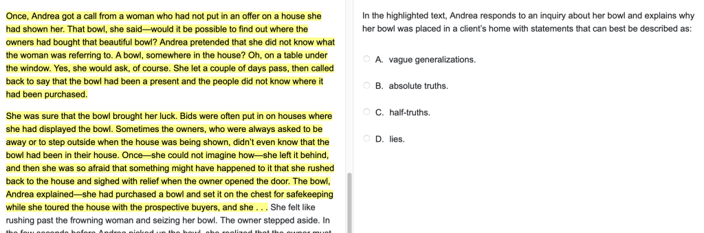 What's Tested on the Reading Section of the ACT - Piqosity